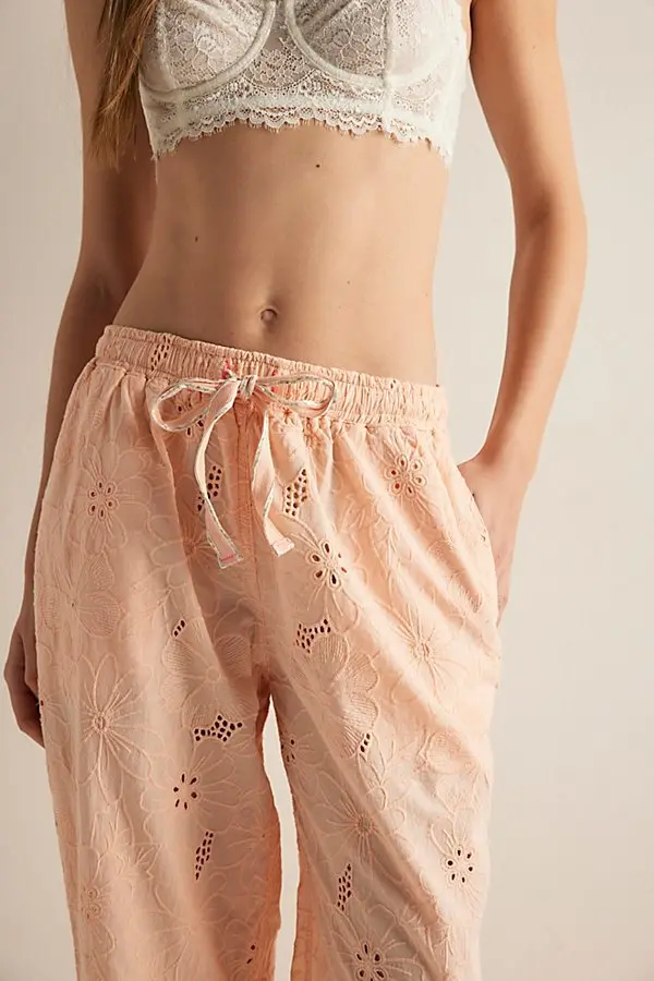 Free People Day Drift Pants - Pale Peach