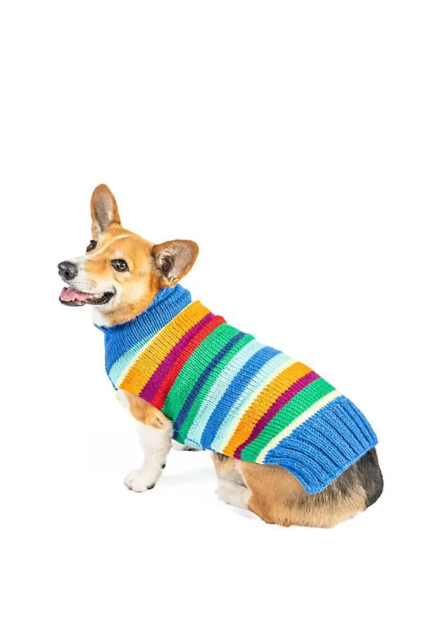 CHILLY DOG Royal Alpaca Stripe Dog Sweater