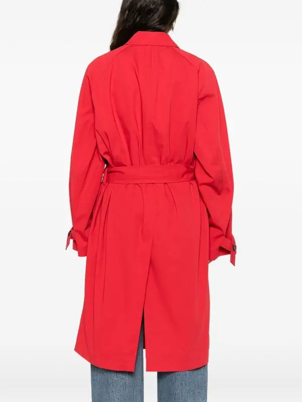 TOTEME Cotton Trench Coat - Red