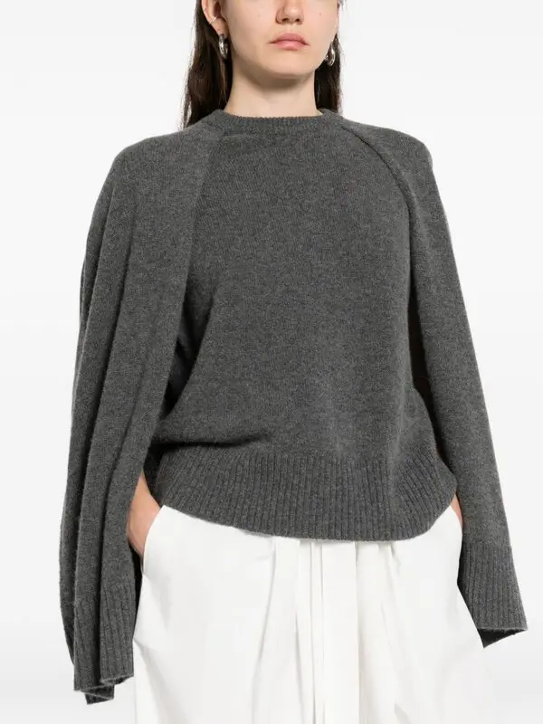 TOTEME Cashmere Crewneck Jumper - Grey