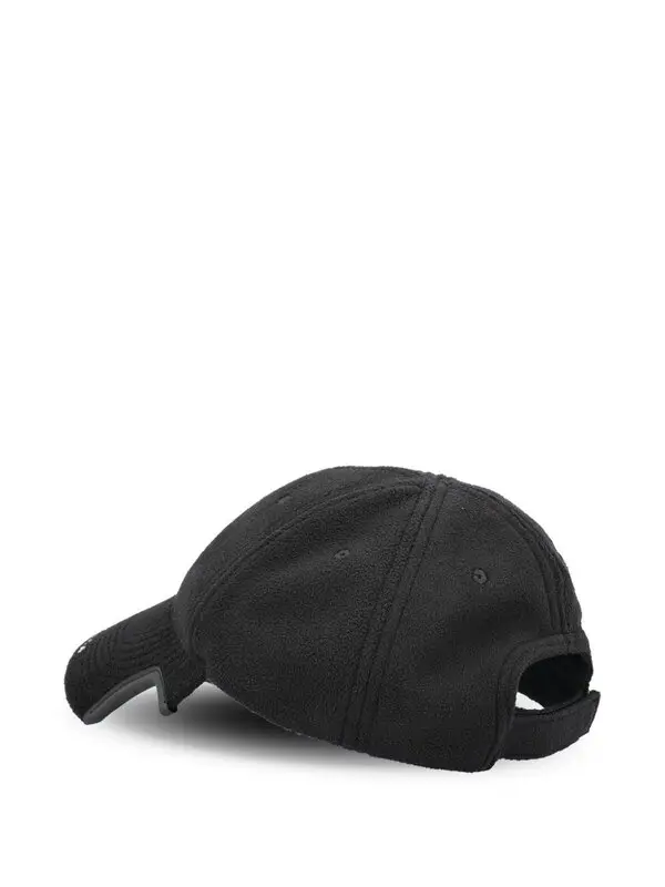 Balenciaga Fleece Baseball Cap - Black