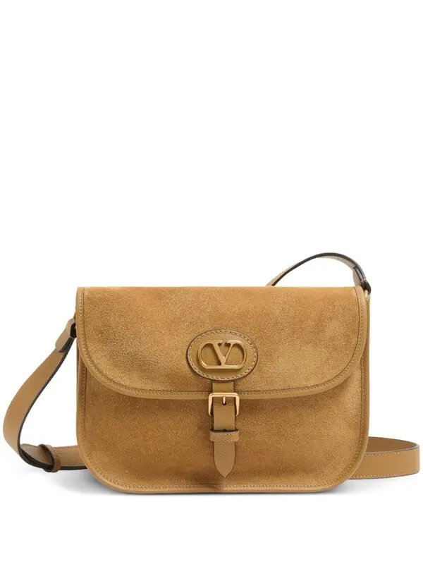 Valentino Garavani Antibes Leather Crossbody Bag - Beige