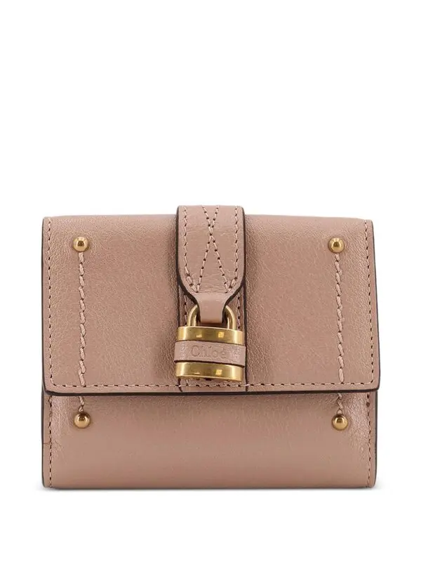 Chloé Paddington Leather Wallet - Pink