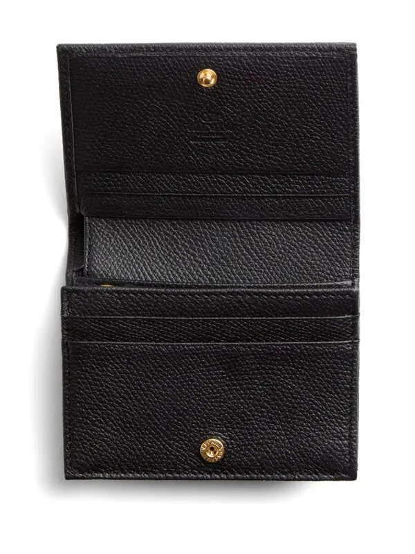 Valentino Garavani Vlogo Signature Leather Wallet - Black