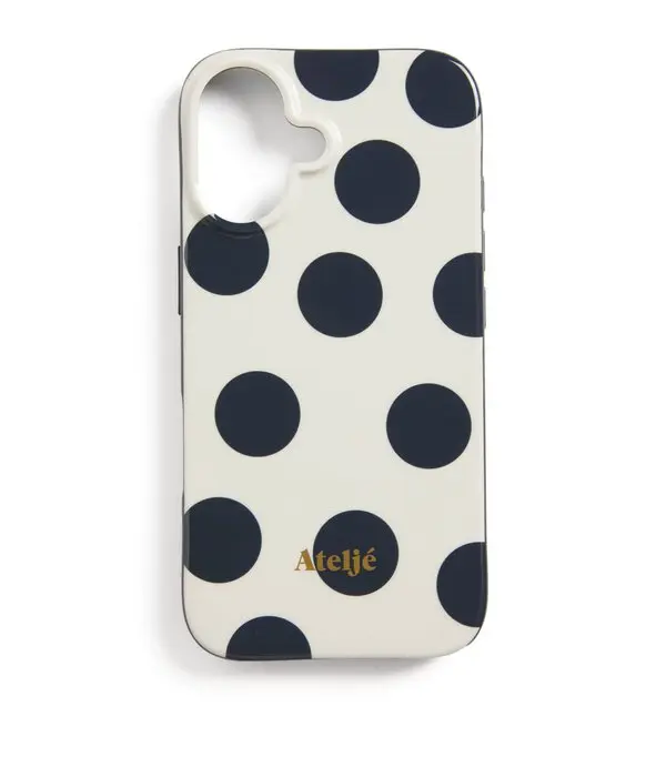 ATELJE Recycled Polka-dot Iphone 16 Case - White