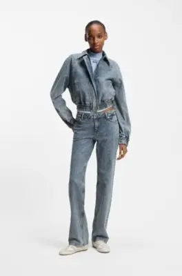 Hugo Boot-cut Jeans In Stretch Denim