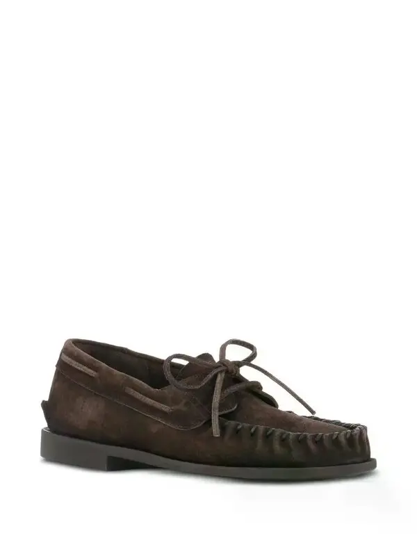 ALEXANDER HOTTO Suede Derby Shoes - Brown