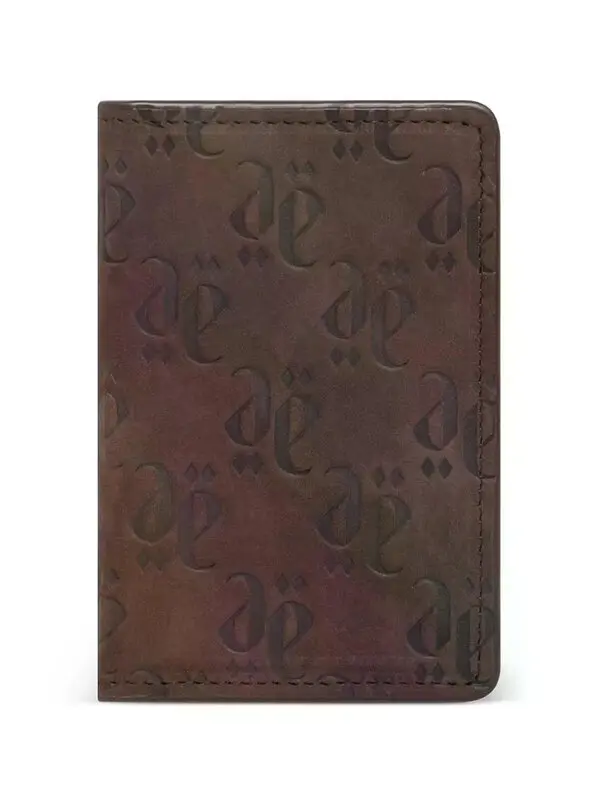 PLACE OF ËLMS Grained Embossed Leather Wallet - Brown