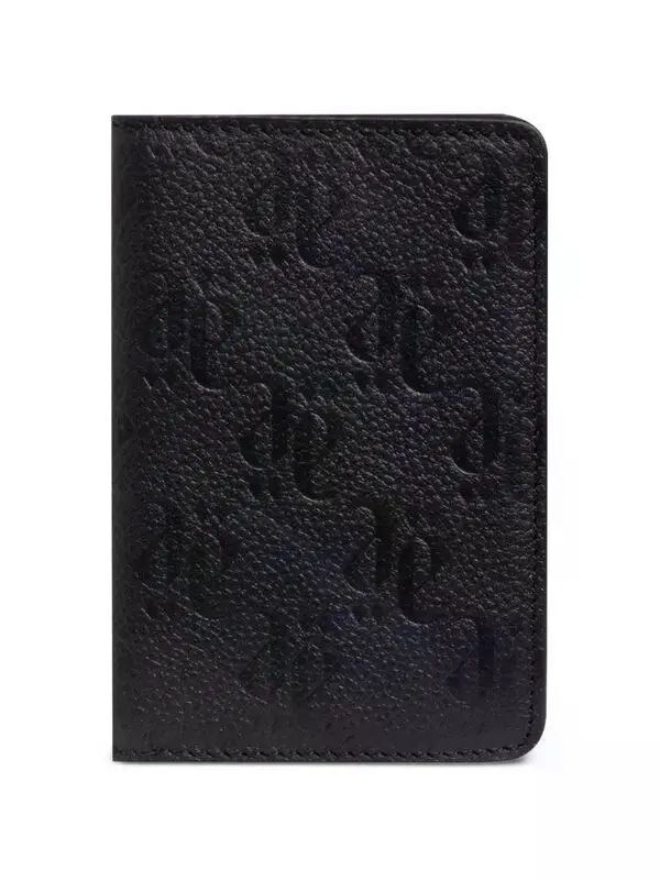 PLACE OF ËLMS Grained Monolink Wallet - Black