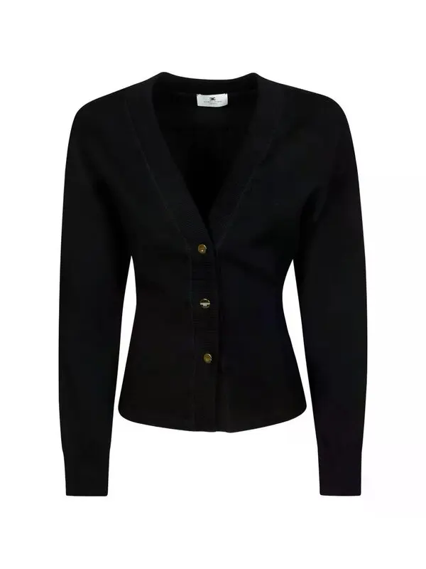 Elisabetta Franchi Button Logo Cardigan