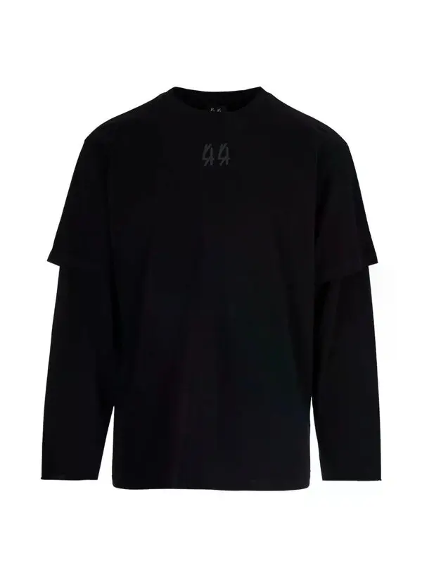 44 LABEL GROUP Long-sleeve Polo Shirt