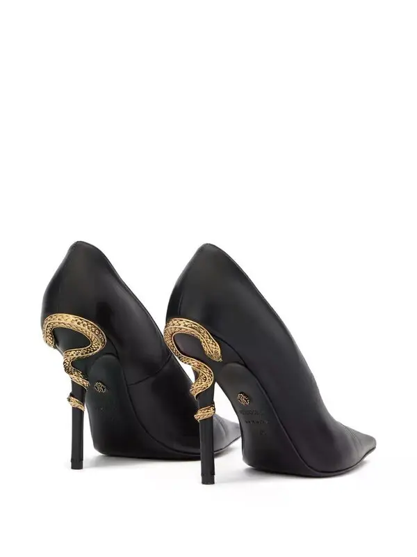 Roberto Cavalli Serpentine Pointed-toe Pumps