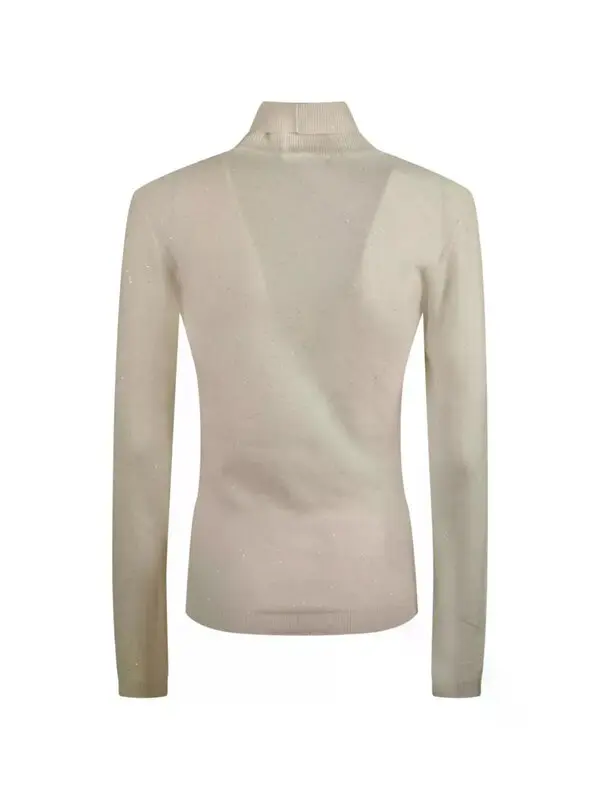 Fabiana Filippi Embellished Turtleneck Top