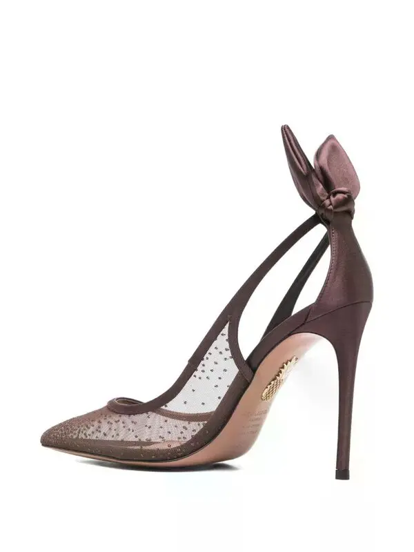 AQUAZZURA Point-toe Pumps - Brown