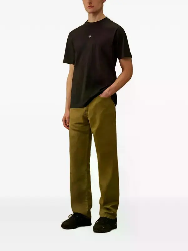 C.P. COMPANY Mercerized Jersey 70/2 Gasato Short-sleeve T-shirt - Black
