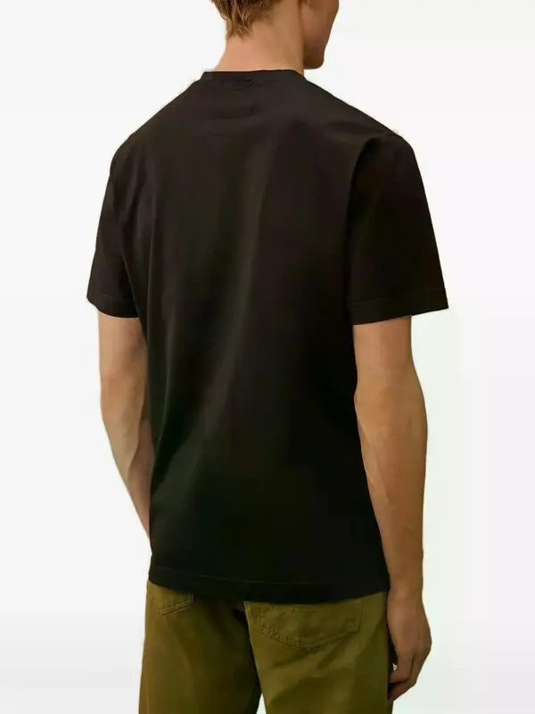 C.P. COMPANY Mercerized Jersey 70/2 Gasato Short-sleeve T-shirt - Black