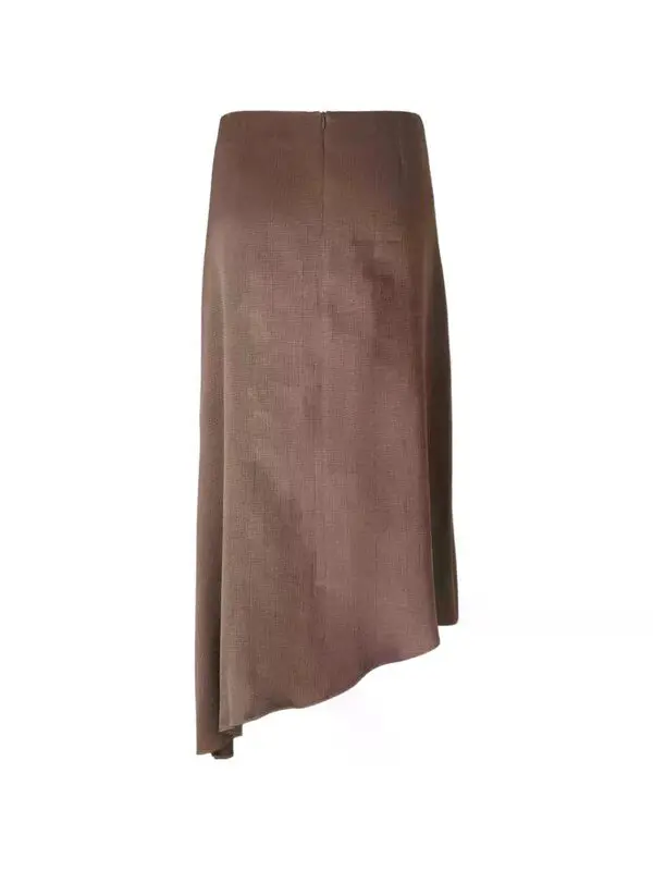 Peserico Asymmetric Hem Midi Skirt
