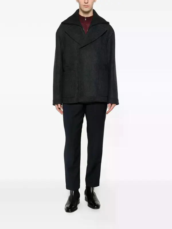 Corneliani Zip-up Mock-neck Sweater - Red
