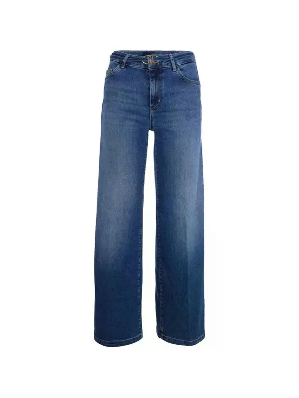 Liu Jo Five-pocket Belted Jeans - Blue