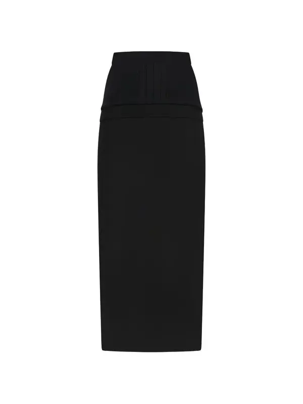 Attico Ribbed Pencil Skirt
