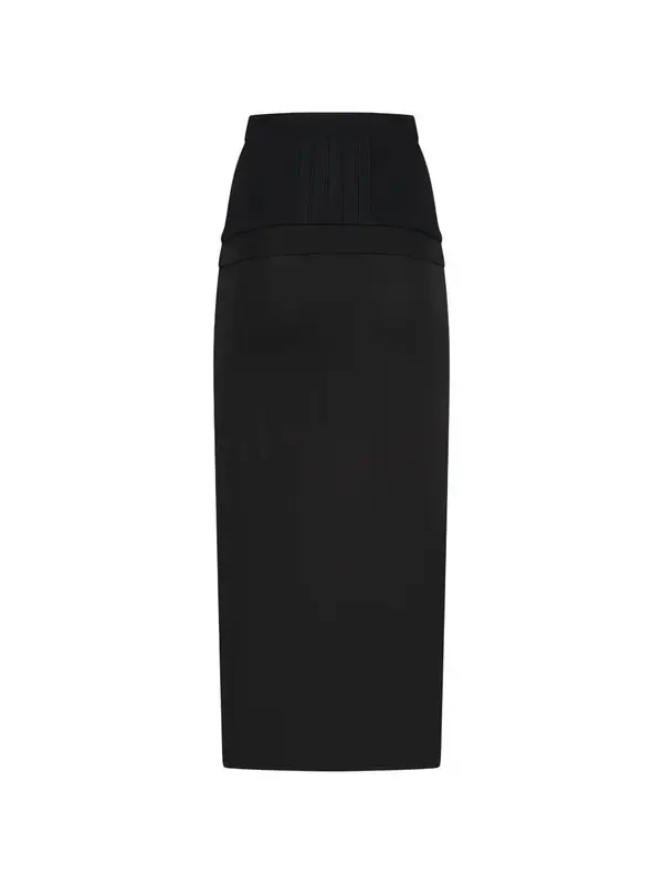 Attico Ribbed Pencil Skirt