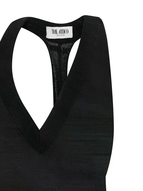 Attico Draped Midi Dress
