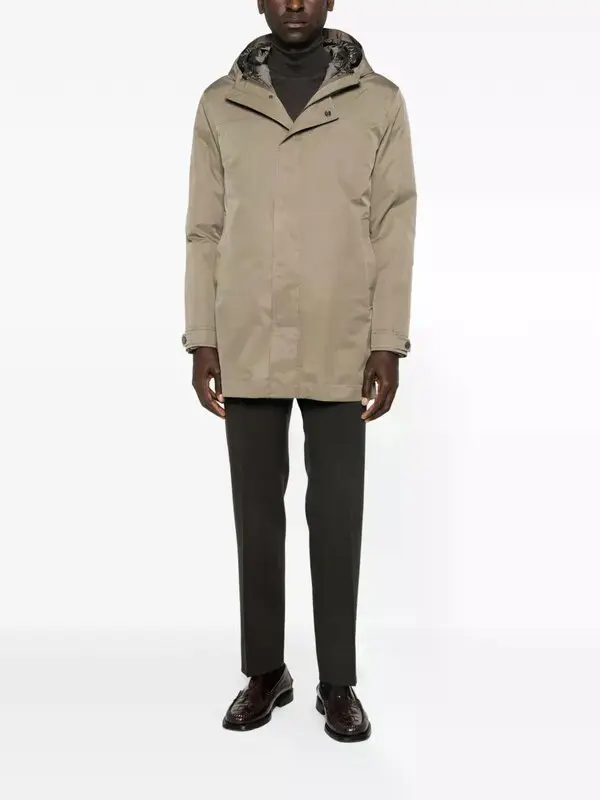 Corneliani Long-sleeve Hooded Coat