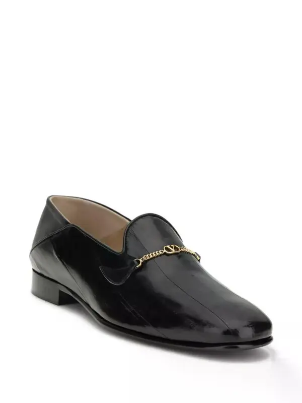 Valentino Garavani Jiggie Loafers In Anguilla And Nappa Leather