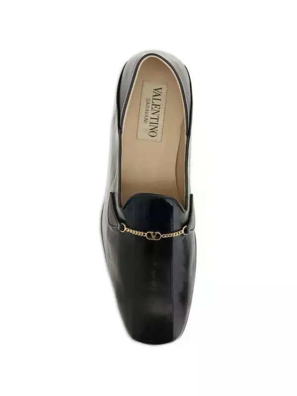 Valentino Garavani Jiggie Loafers In Anguilla And Nappa Leather