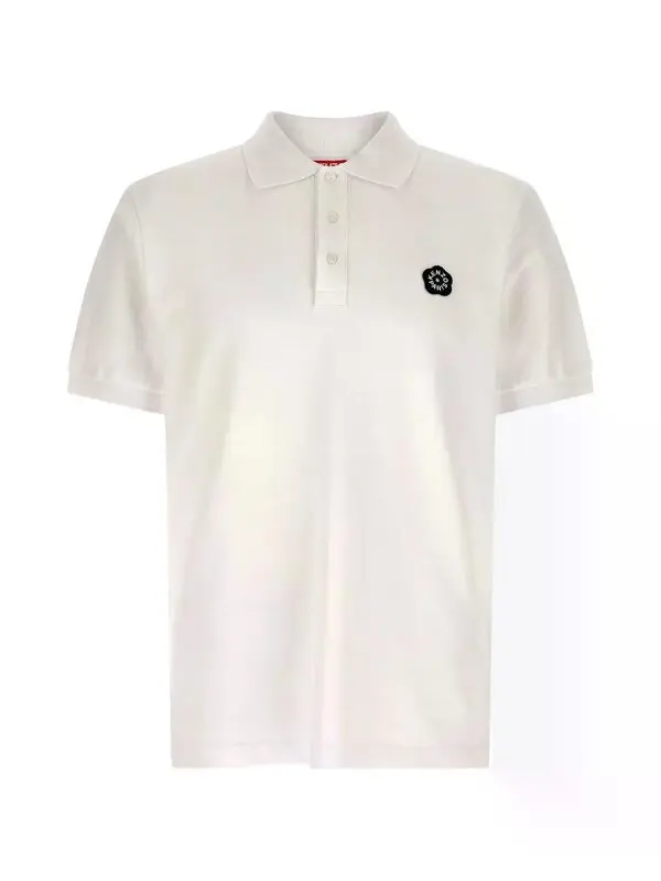 Kenzo Boke Flower 2.0 Logo-detail Polo Shirt - White