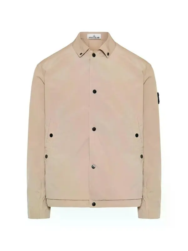 Stone Island Snap Button Patch Jacket - Neutrals