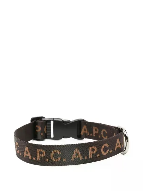 A.p.c. Logo Adjustable Pet Collar - Brown