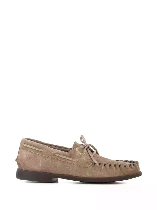 ALEXANDER HOTTO Suede Derby Shoes - Neutrals