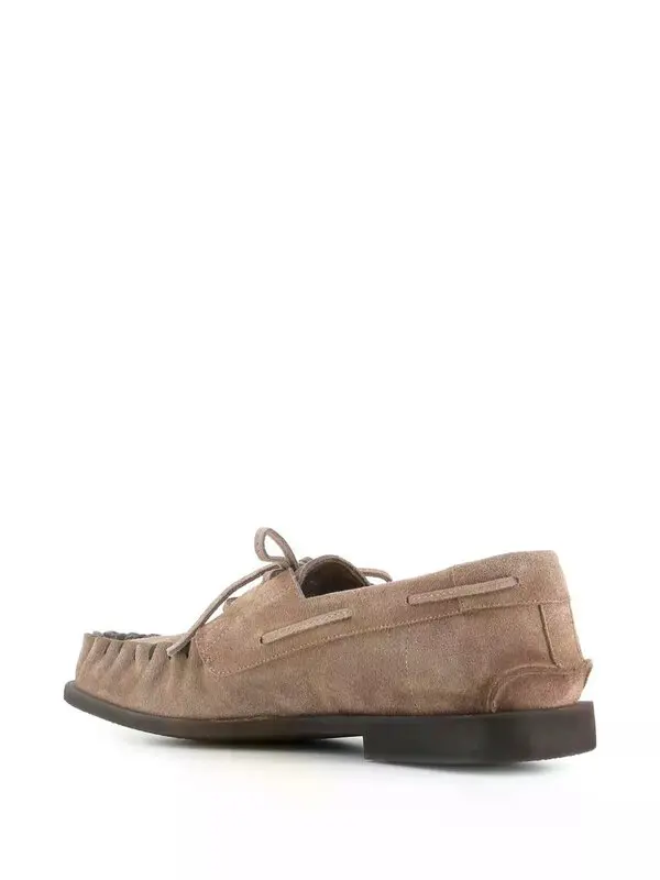 ALEXANDER HOTTO Suede Derby Shoes - Neutrals