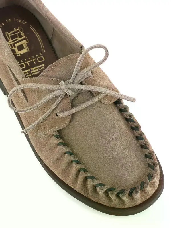 ALEXANDER HOTTO Suede Derby Shoes - Neutrals