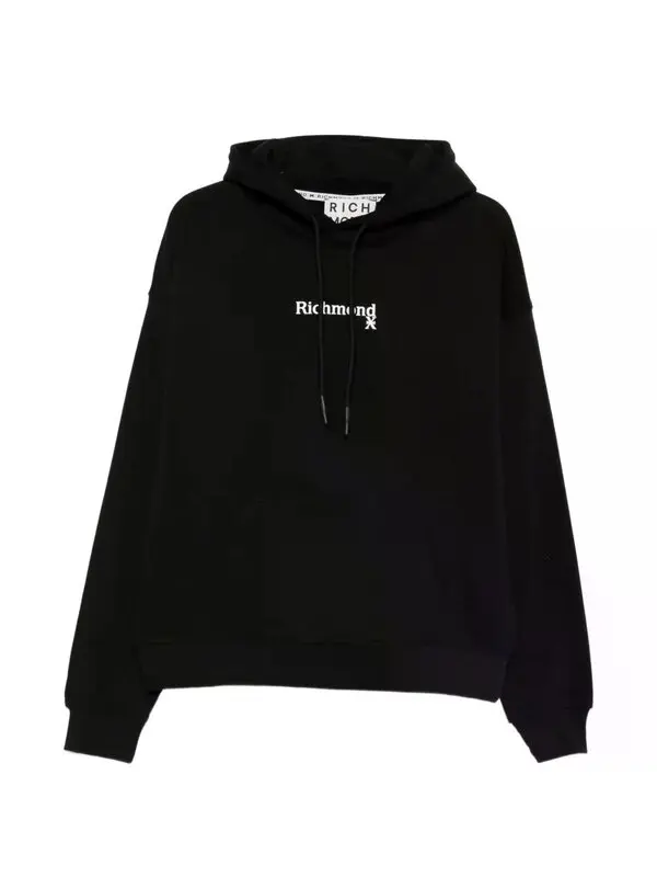 John Richmond Hooded Pullover With Logo