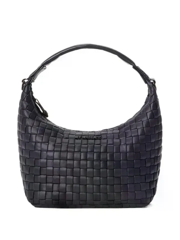 Mz Wallace Mini Woven Hobo Tote - Black