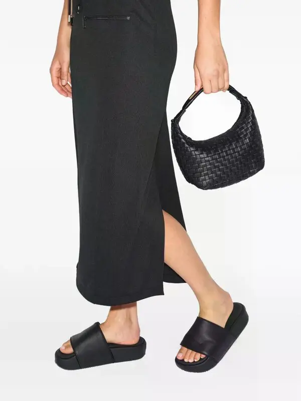 Mz Wallace Mini Woven Hobo Tote - Black