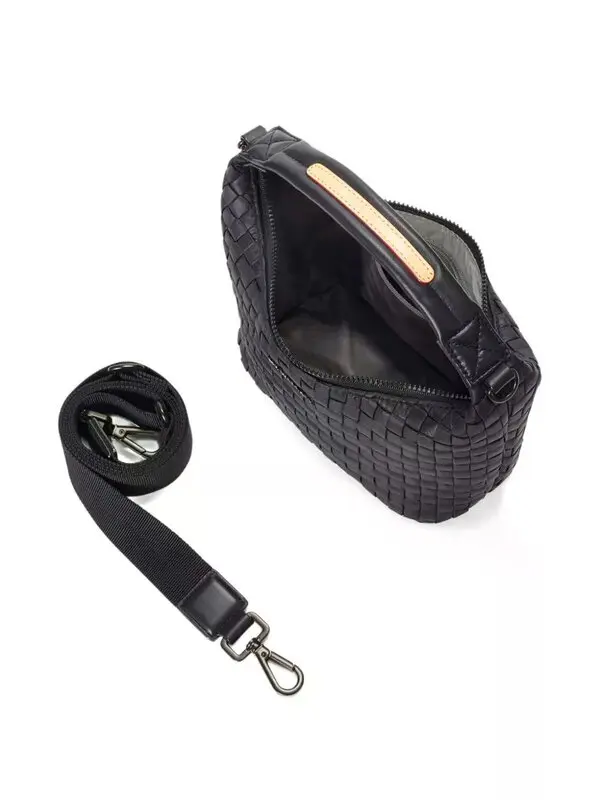 Mz Wallace Mini Woven Hobo Tote - Black