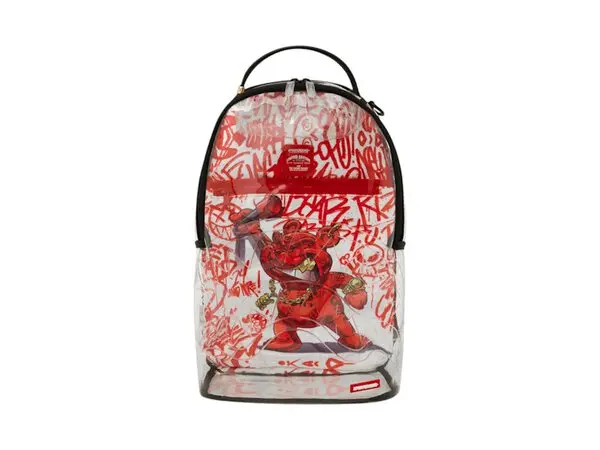 SPRAYGROUND Bear Grills Dlx Clear Backpack - White