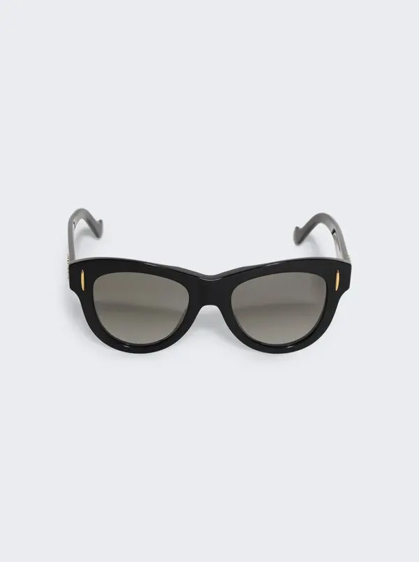 Loewe Shiny Trapeze Sunglasses - Black