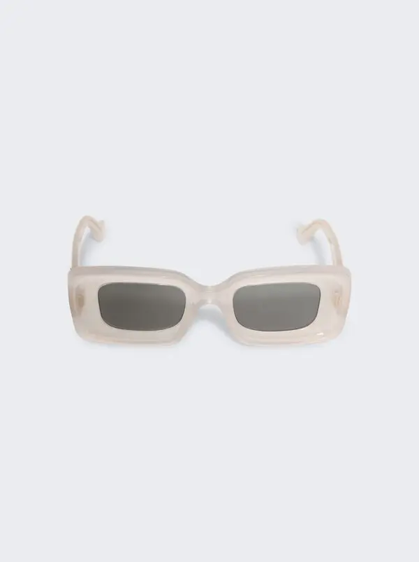 Loewe Rectangular Sunglasses With Anagram - White
