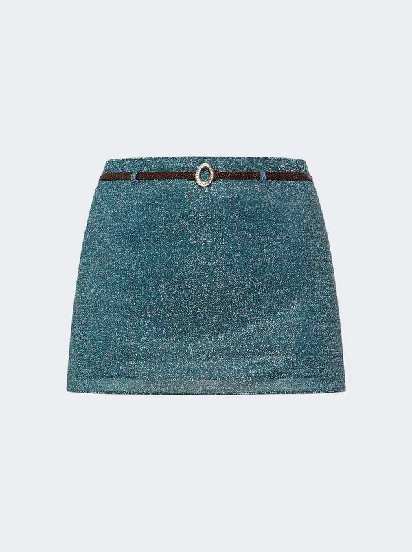 OSÃ©REE Lumiere Mini Skirt With Belt