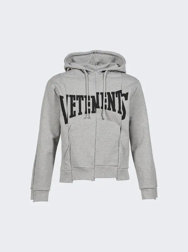 Vetements Cut-up Logo Fitted Hoodie
