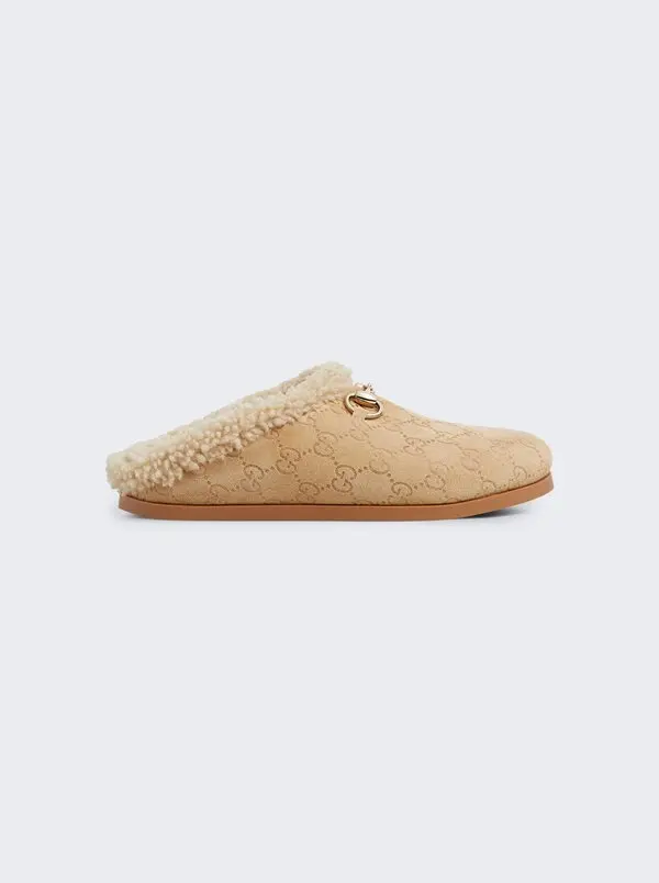 Gucci Suede Mule - Beige