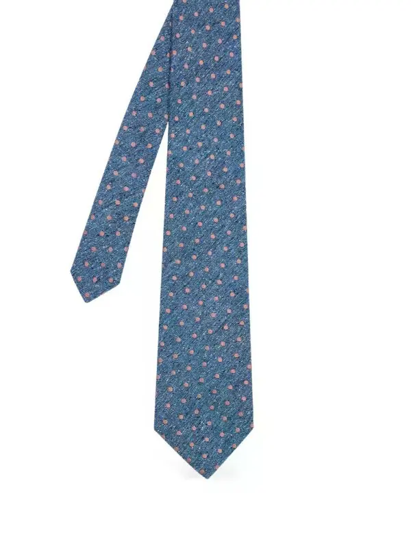 Paul Smith Polka-dot Neck Tie - Blue