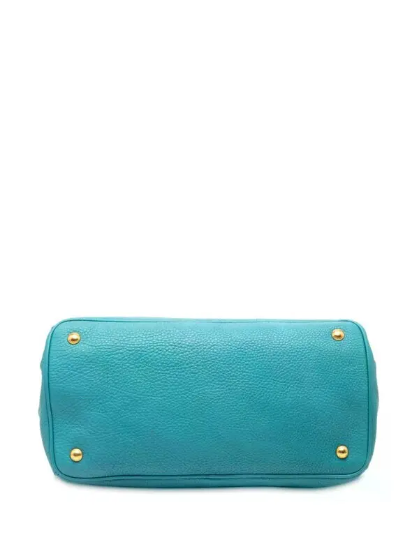 Prada 2010-2025 Vitello Daino Open Convertible Tote Satchel