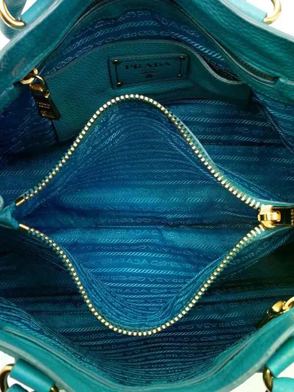 Prada 2010-2025 Vitello Daino Open Convertible Tote Satchel