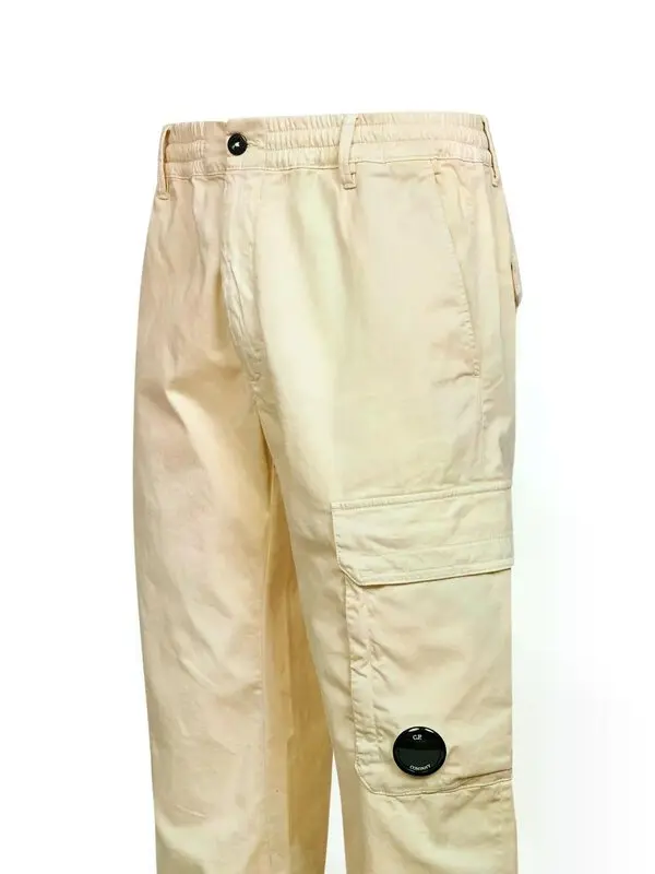 C.P. COMPANY Stretch Sateen Regular Cargo Pants - Neutrals