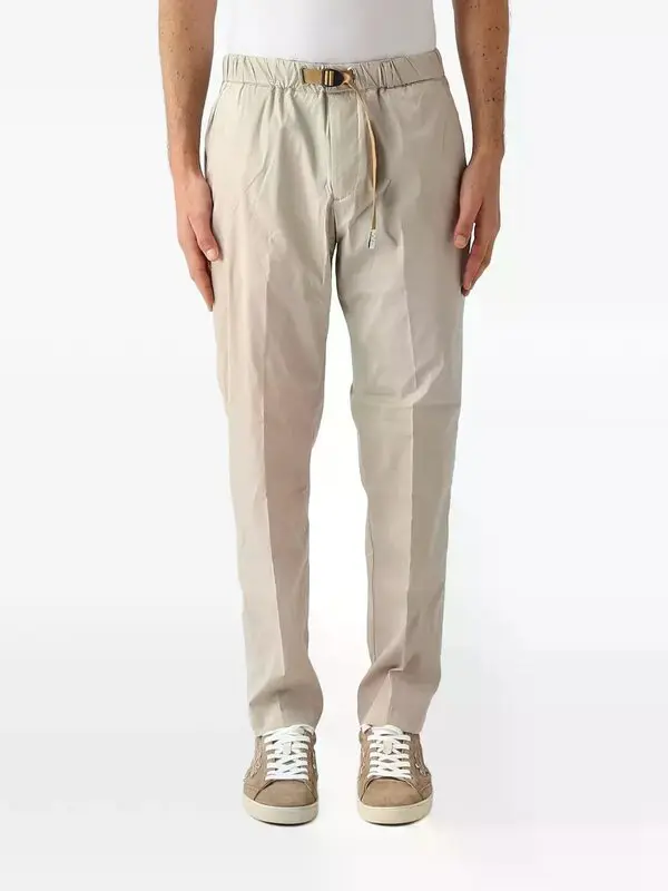 WHITE SAND Belted Trousers